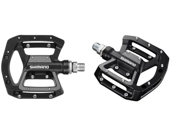 SHIMANO Shimano Flat MTB Pedals PD-GR500 - Black Flat Pedals Lifecycles ...